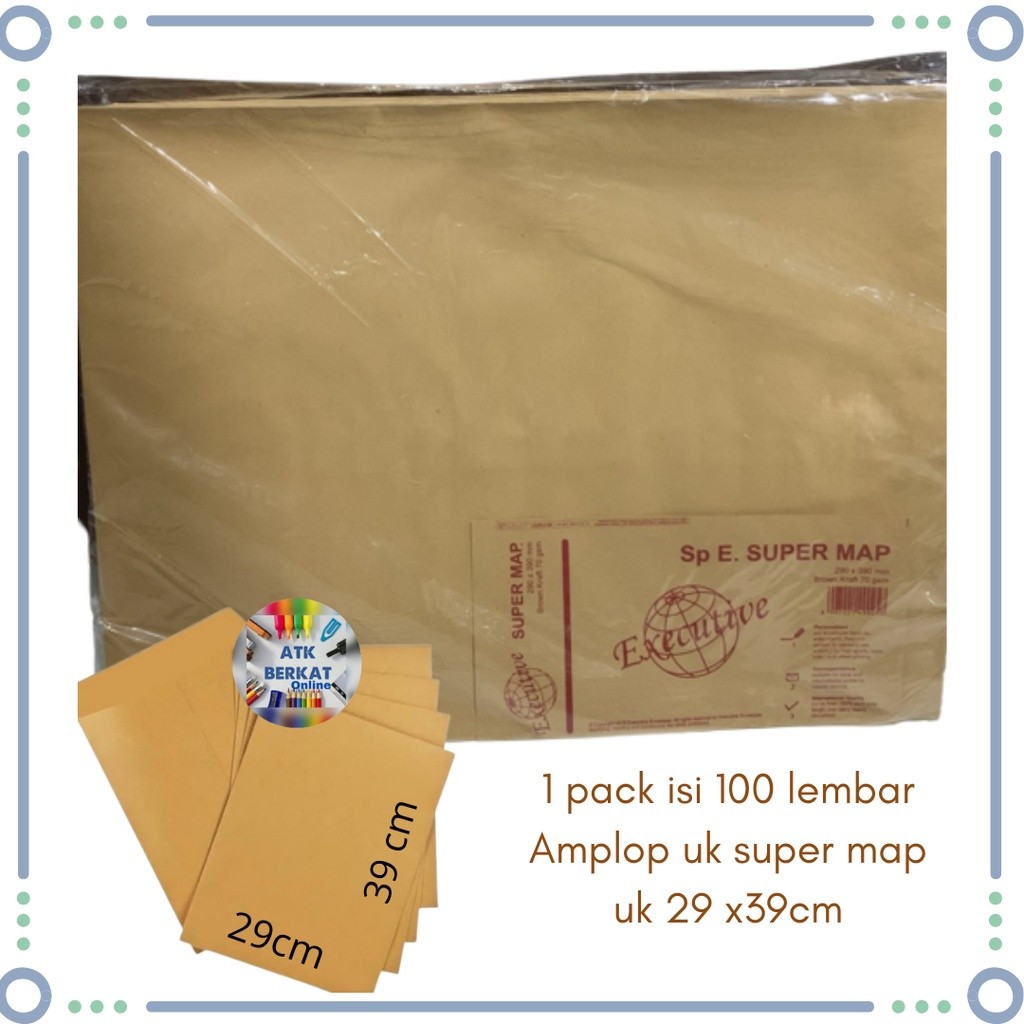 Jual Amplop Coklat Super Map | Shopee Indonesia