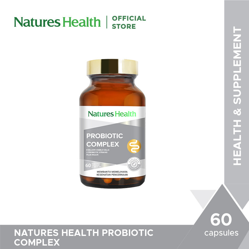 Jual Natures Health Probiotic Complex - 60 Capsules | Shopee Indonesia