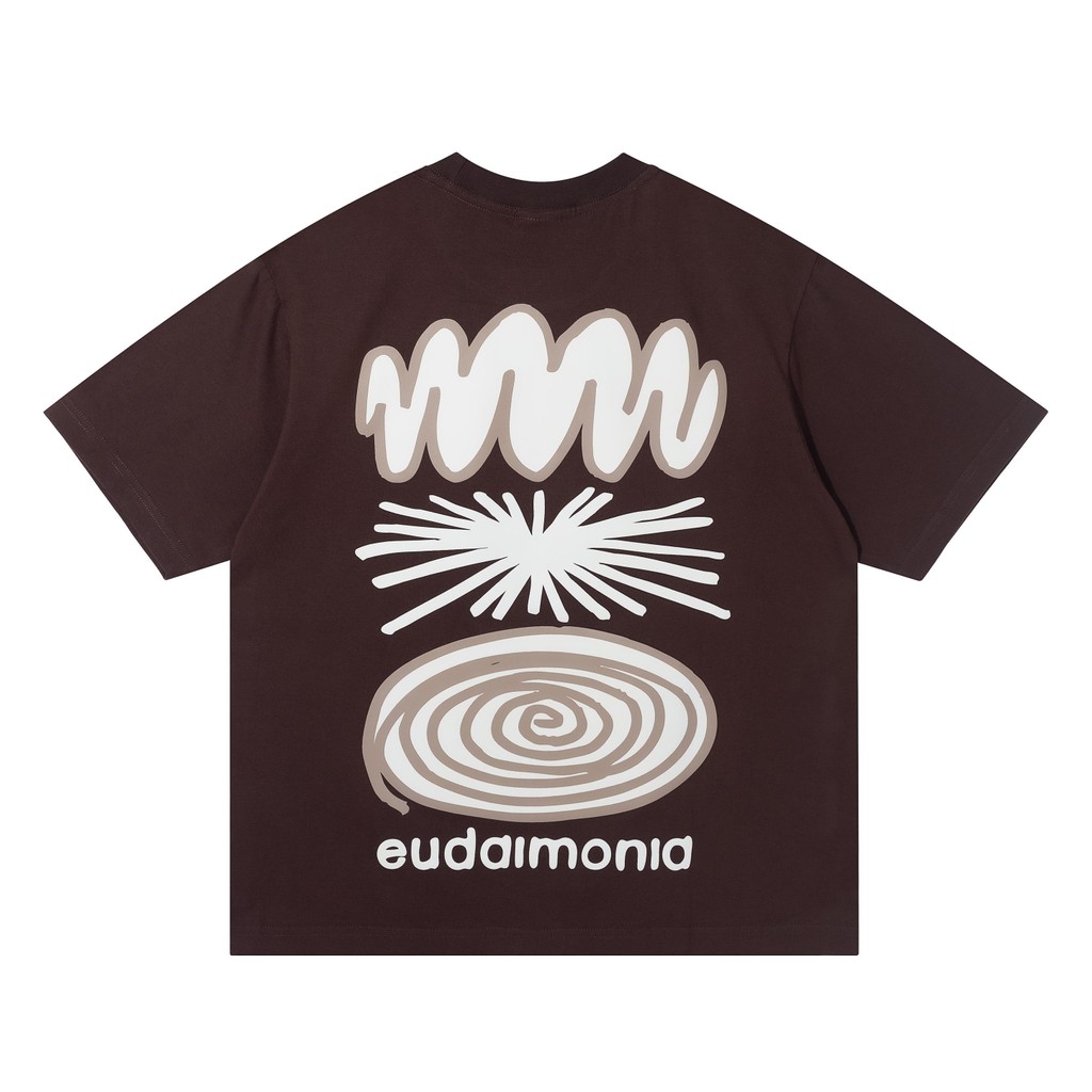 Jual Eudaimonia Object Dark Brown Boxy Oversized T Shirt | Shopee Indonesia