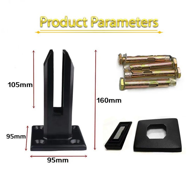 Jual 1SET Spigot Penjepit Kaca Stainless Glass Clip Panel Pagar Untuk ...