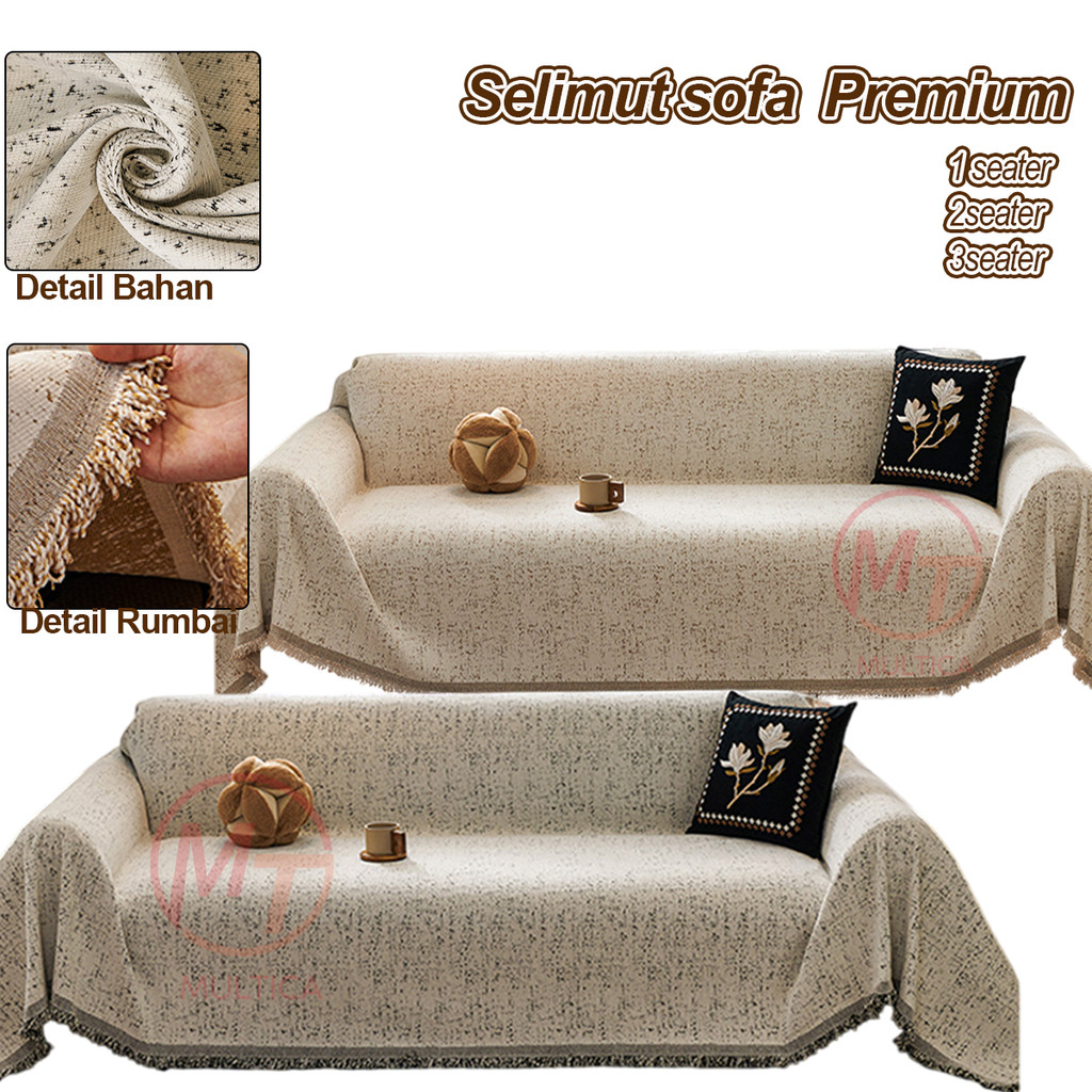 Jual Multica Home Official Selimut Sofa 1 2 3 4 seater Sarung Sofa Anti Gores – cover Sofa Tebal ...
