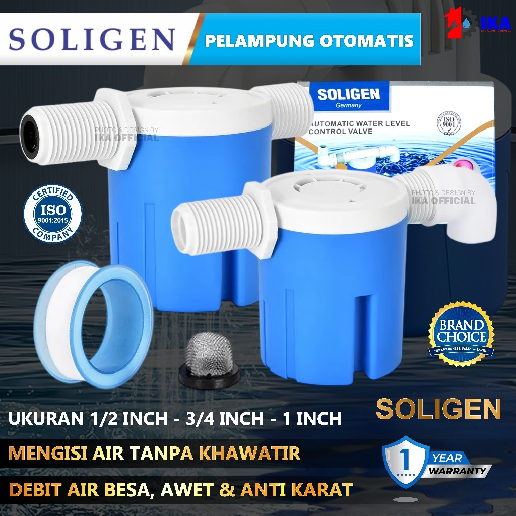 Jual JUAL Pelampung Keran Otomatis SOLIGEN CISAL ASLI 1/2" dan 3/4 ...