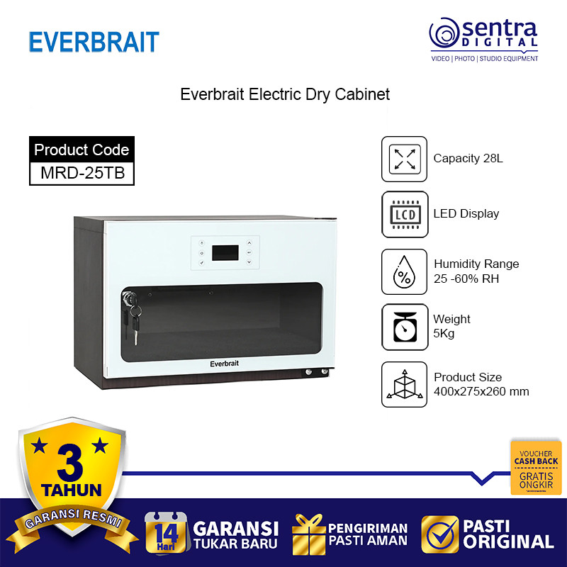 Jual Everbrait MRD-25TB Electric Dry Box Cabinet - 28L | Shopee Indonesia