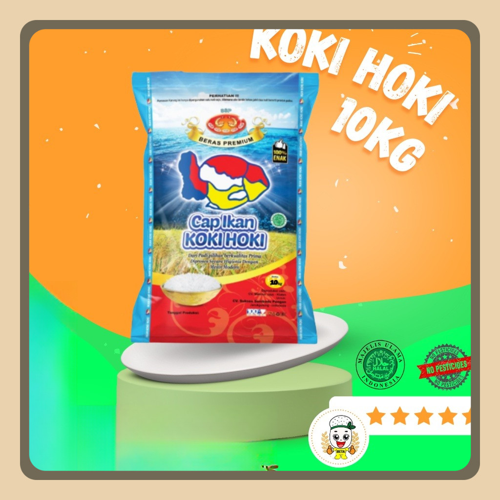 Jual BERAS CAP IKAN KOKI HOKI 10KG | Shopee Indonesia