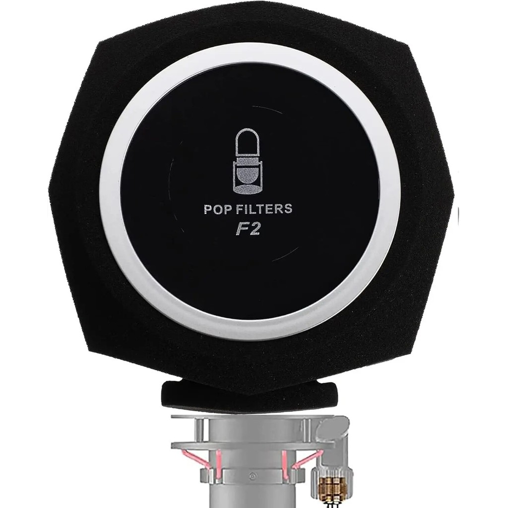 Jual G-MARK F2 Microphone Wind Shield Pop Filter Isolation Ball ...