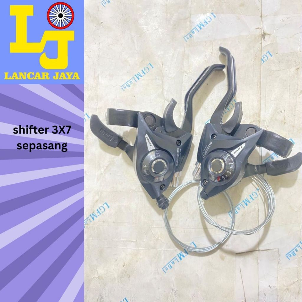 Jual Shifter/Operan Gabung Rem 3X7 Speed Sepeda MTB Alloy Shimano KW ...