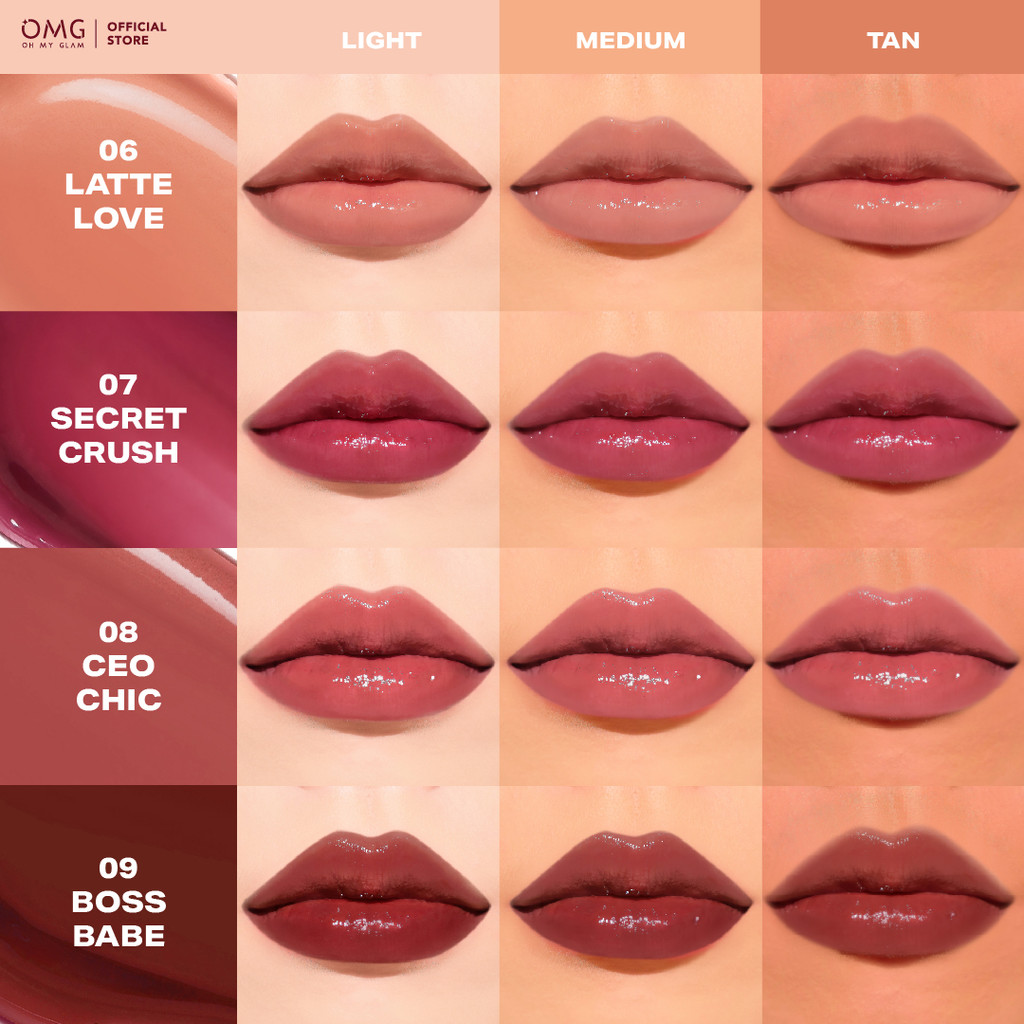 Jual [NEW SHADE!] OMG OH MY GLAM Glassy Lip Tint 2g - Lip Tint Warna ...