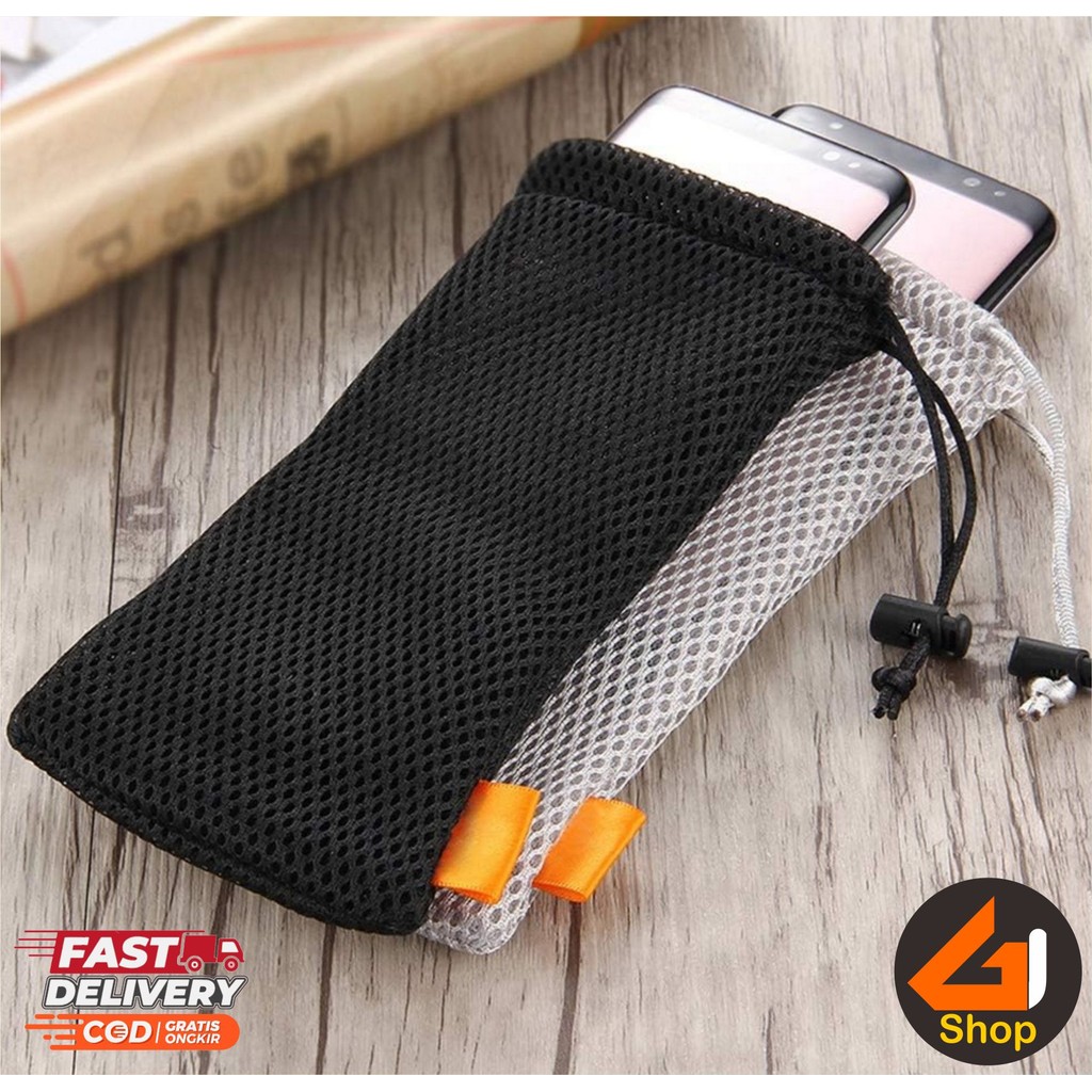Jual Tas Kantong Wadah HP Handphone Smartphone Powerbank Lembut Tahan ...