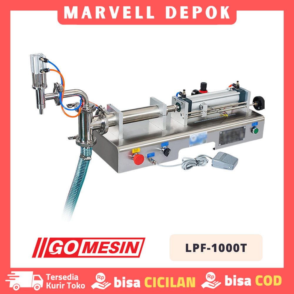 Jual Mesin Filling GOMESIN LPF-1000T Liquid Pengisi Cairan Original | Shopee Indonesia