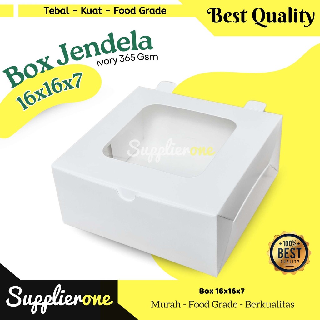 Jual Dus Snack 16x16x7 Putih / Dus Kue / Dus cemilan / Box Makanan ...