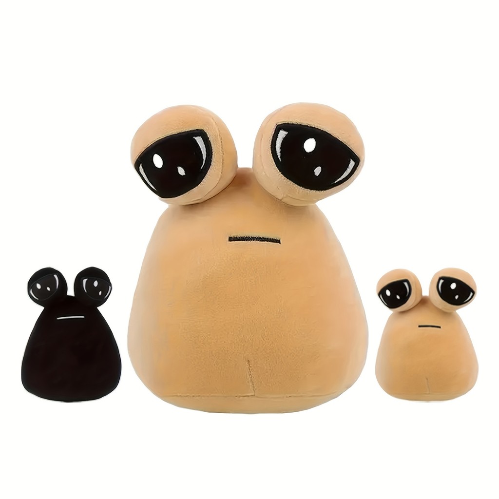 Jual 3pcs My Pet Alien Pou Plush Toy One Big Alien and Two Little Alien ...