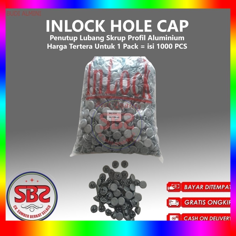 Jual INLOCK Hole Cap Plug Lubang Hole Tutup Sekrup Inlock Pintu ...