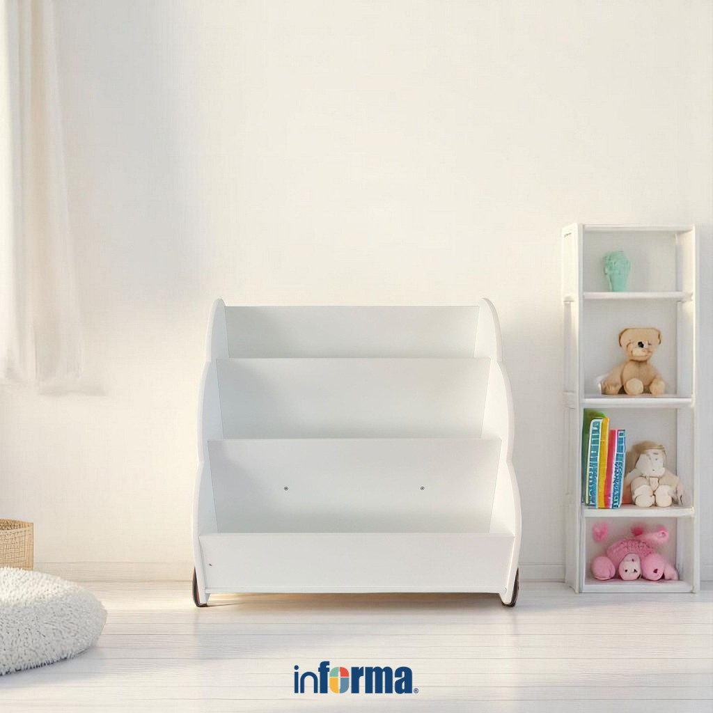 Jual Informa Sky Rak Majalah Anak - Putih Magazine Rack Books Magazine ...