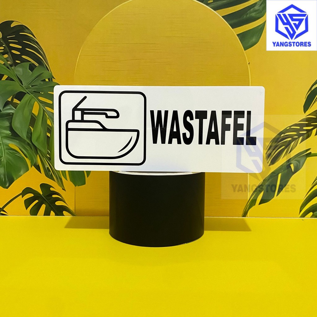 Jual YS Label Tanda Wastafel Akrilik - Sign Board Acrylic Cuci Tangan ...