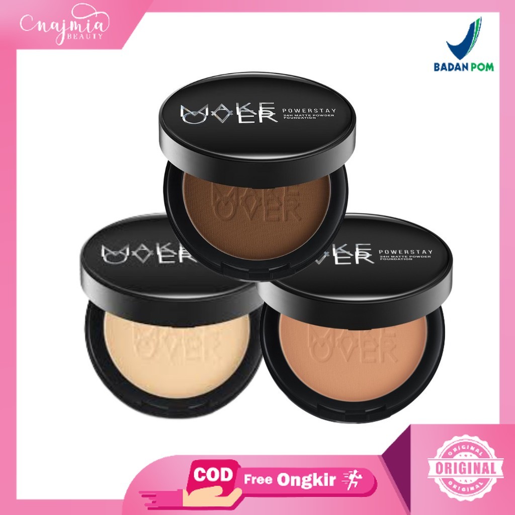 Jual Najmia MAKE OVER Powerstay 24H Matte Powder Foundation - Bedak ...
