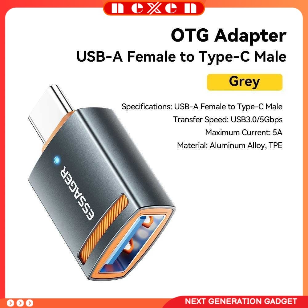 Jual OTG Type C Adapter USB Female to Type C Fast Charging 3A - EZJAC ...