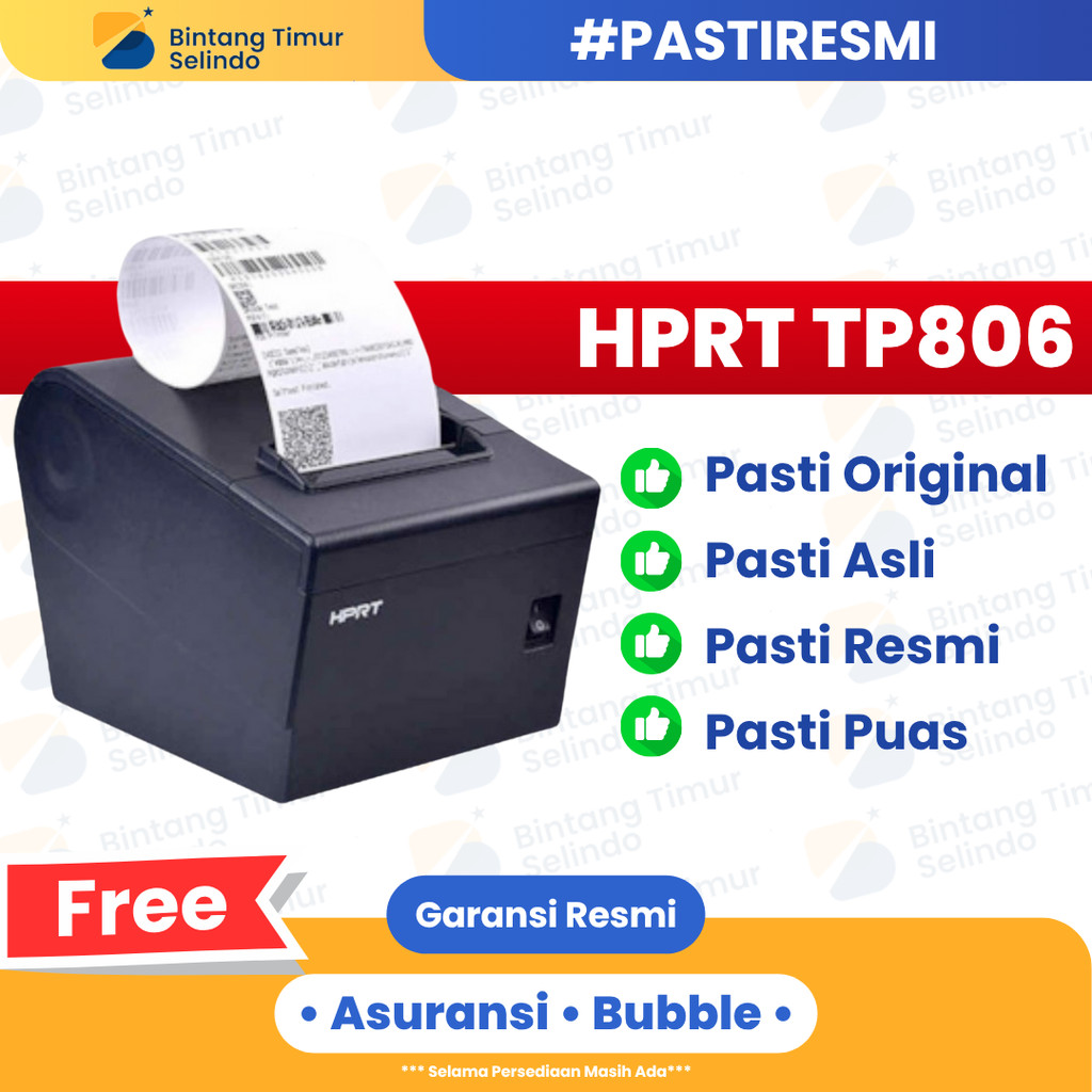 Jual Printer Thermal HPRT TP-806 | kertas 80mm | auto cutting | Usb | Printer Kasir | WINDOWS 10 ...