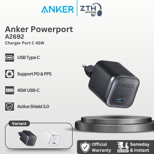 Jual Anker Nano Charger 45W Type C Fast Charging USB Type C Adaptor ...