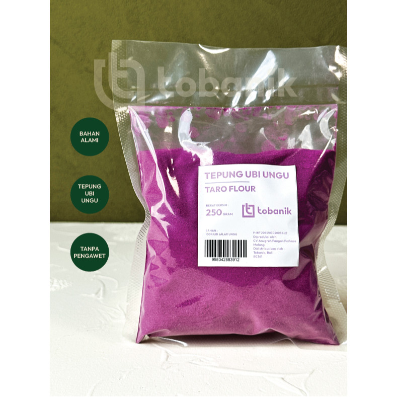 Jual Tepung Taro Ubi Ungu Tobanik 250 Gram | Shopee Indonesia