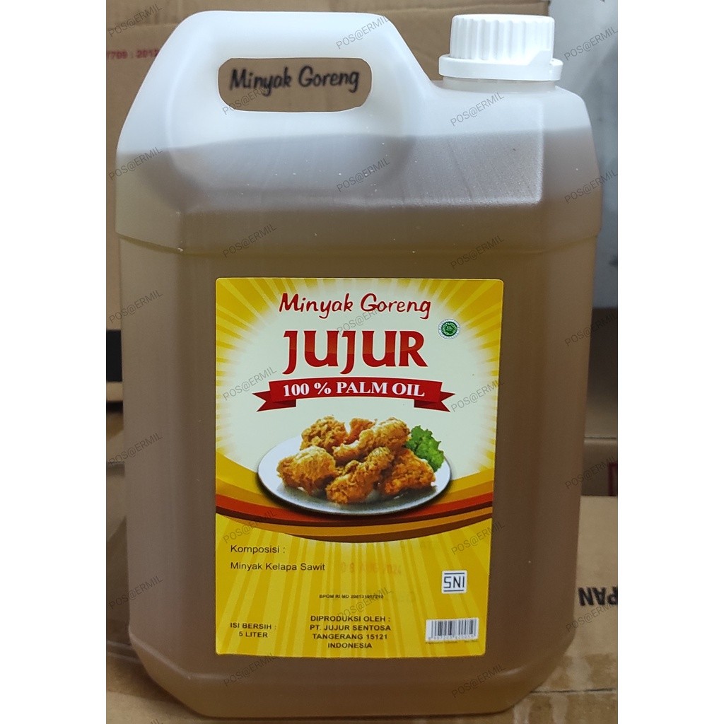 Jual MINYAK GORENG JUJUR UKURAN 5 L / 5 LITER (Jerigen) | Shopee Indonesia