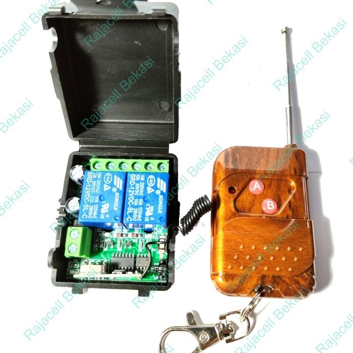 Jual Relay Module Remote Control 2ch 12V Wireless Switch RF 433Mhz ...