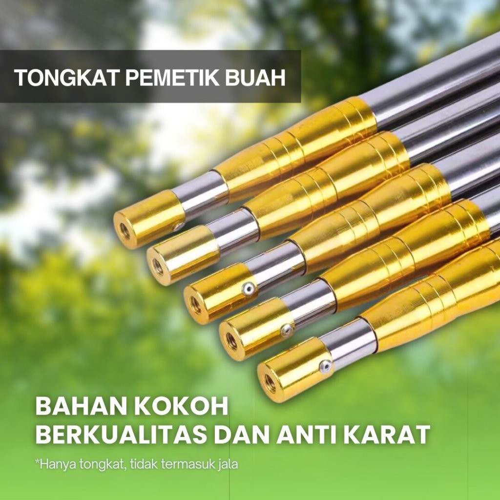 Jual Alat Pemetik Buah Metal Fruit Picker / Alat Bantu Petik Pengambil ...