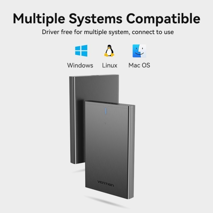Jual Vention Cassing HDD 2.5 Inch SATA Hard Drive Enclosure Free Kabel ...