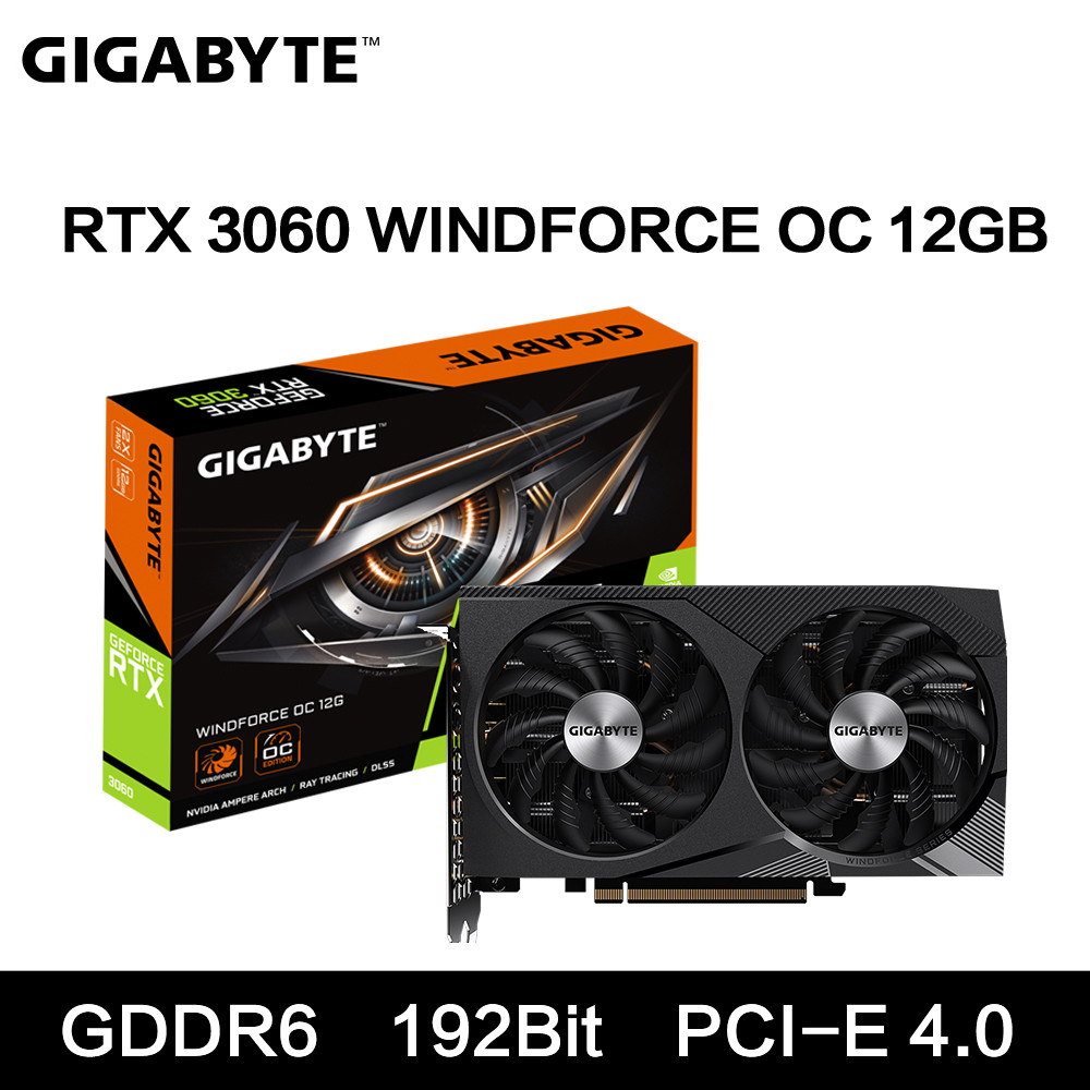 Jual GIGABYTE RTX 3060 WINDFORCE OC 12GB Gaming Graphics Card GDDR6 ...