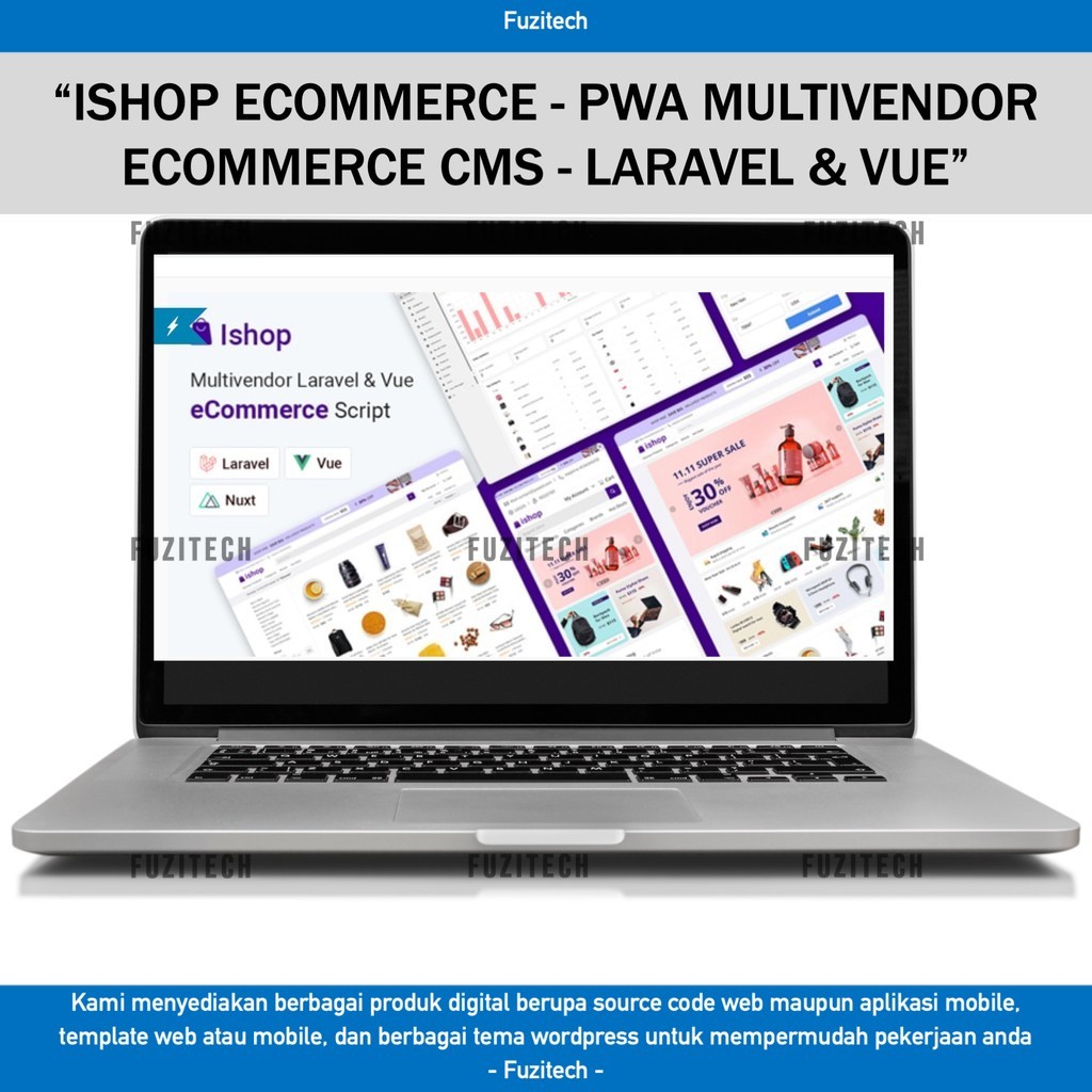 Jual SOURCE CODE APLIKASI WEB ISHOP ECOMMERCE - PWA MULTIVENDOR ECOMMERCE CMS - LARAVEL & VUE ...
