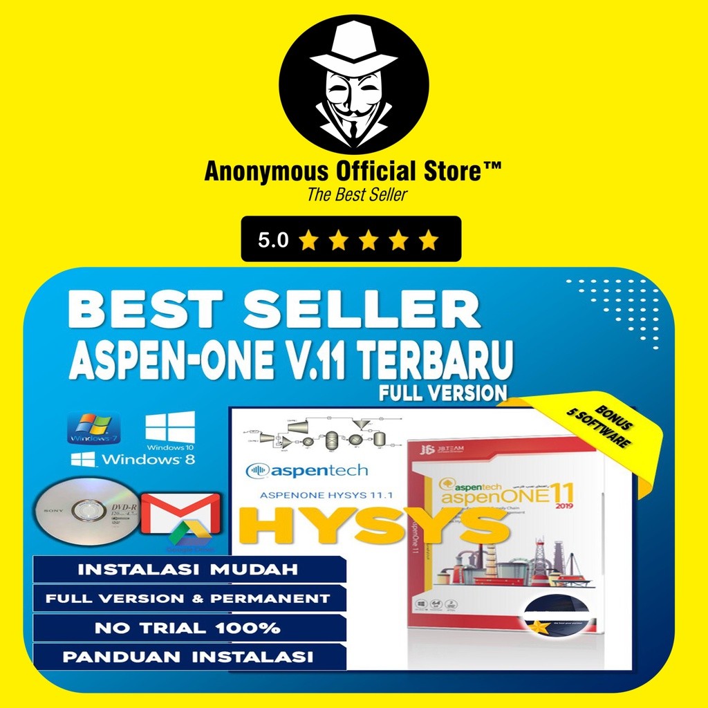 Jual PROGRAM ASPEN ONE HYSYS 8 10 11 12 ASPENONE ENGINEERING FULL ...