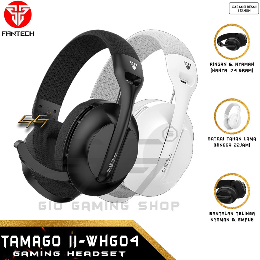 Jual Fantech TAMAGO II WHG04 WHG-04 WHG 04 Wireless Bluetooth Gaming Headset Headphone | Shopee ...