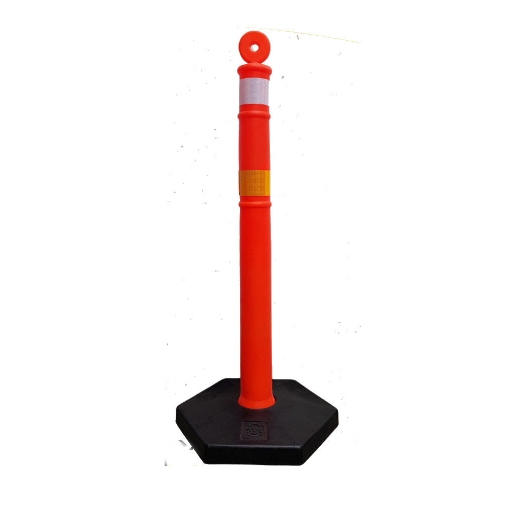 Jual Stick Cone Tinggi 120 cm Base Hitam Plastik Tiang Pembatas Jalan ...