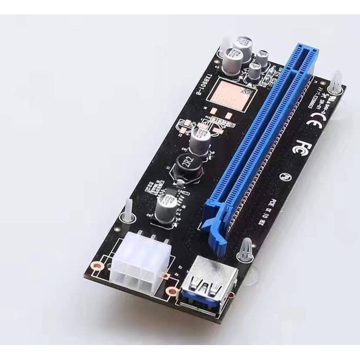 Jual Riser Card USB 3.0 pcie pcie-e pci express 1x to 16x | Shopee ...