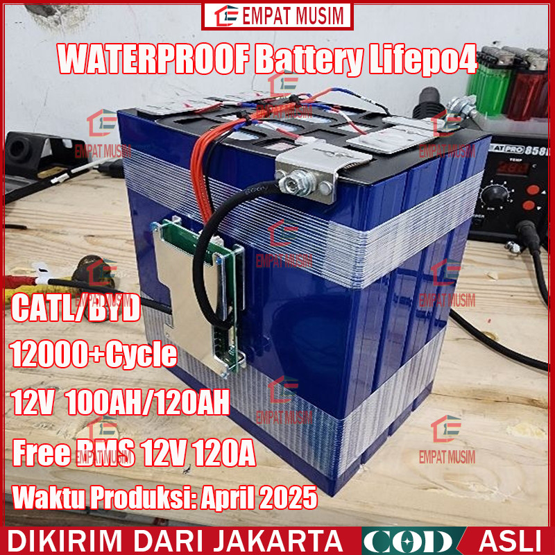 Jual 12000+Cycle 2025 NEW WATERPROOF CATL/BYD Battery Lifepo4 12v BMS ...