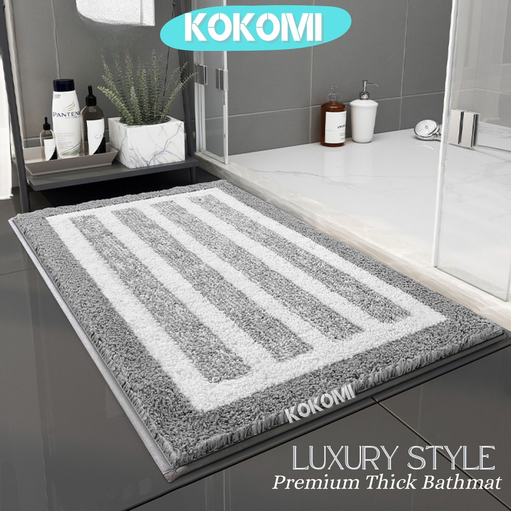 Jual Kokomi Luxury Style Bathmat Keset Kamar Mandi Anti Slip Bulu Tebal ...