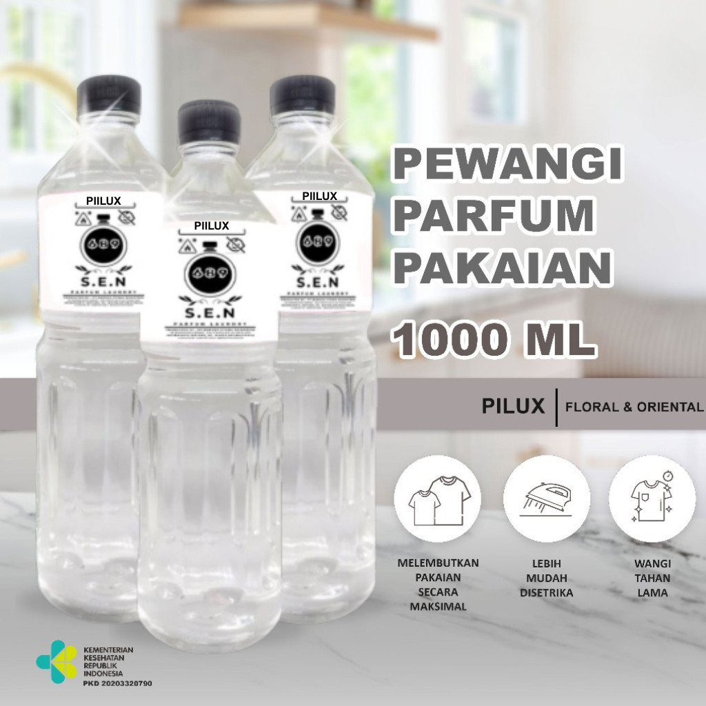 Jual Parfum Laundry PILUX/Parfum Pakaian Alami/Pewangi Pakaian/Pewangi ...