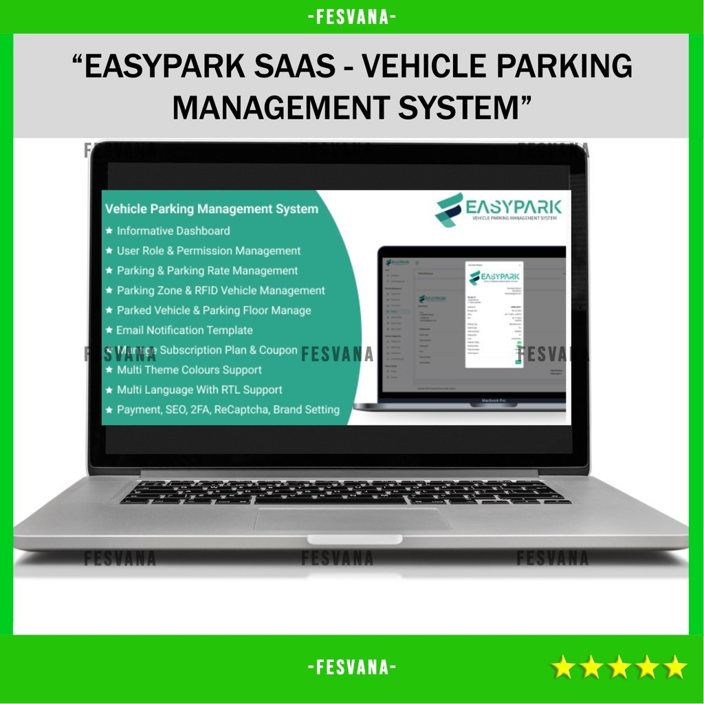 Jual SOURCE CODE APLIKASI WEB EASYPARK SAAS - VEHICLE PARKING MANAGEMENT SYSTEM D172 FESVANA ...