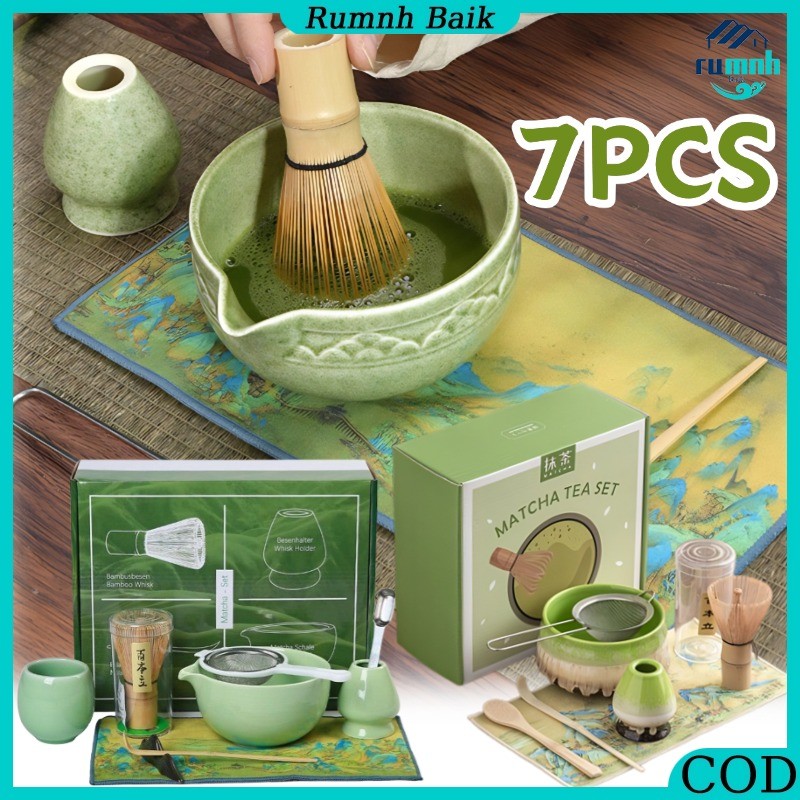 Jual 2/4/5/7Pcs Tungku Keramik Mangkuk Matcha Menjadi Pengocok Teh Set ...