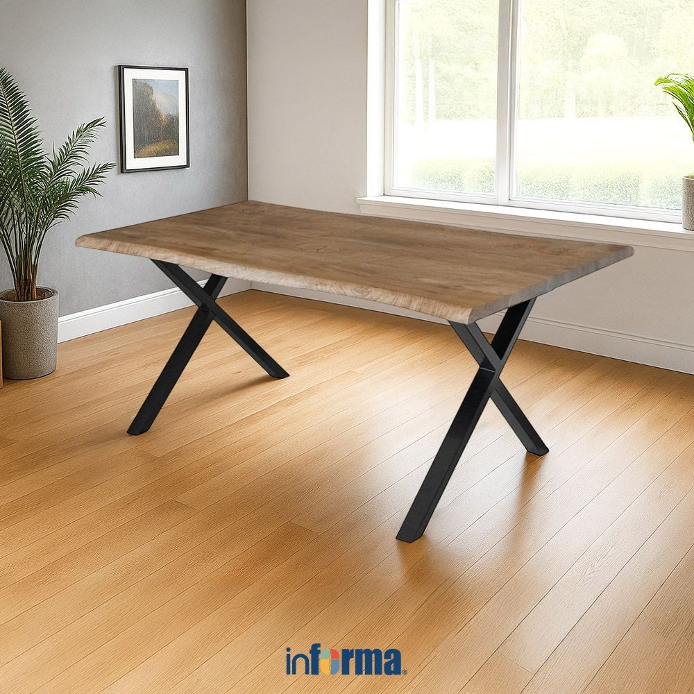 Jual Informa Hagano Meja Makan - Cokelat Dining Table Dinner Table Meja ...