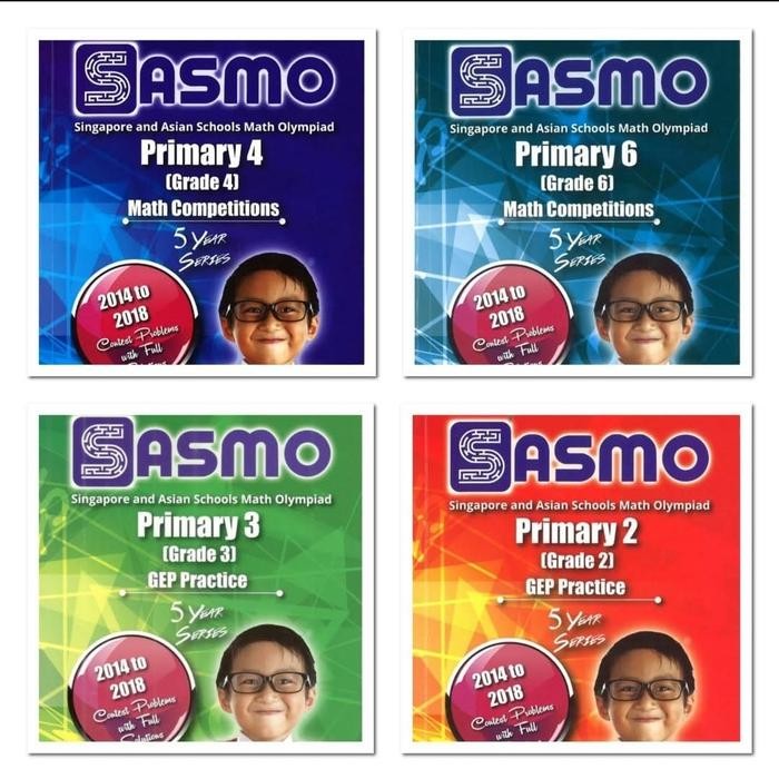 Jual BUKU CETAK SASMO Primary 2 3 4 6 Math Competitions | Shopee Indonesia