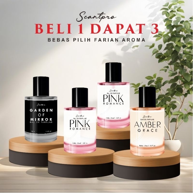 Jual PAKET 3 PCS MINISO PARFUM PRIA DAN WANITA 35 ML EAU DE PARFUME ...