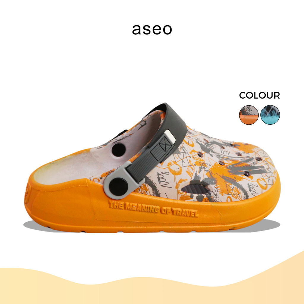 Jual Aseo Sandal Pria Wanita Karet Rubber Terbaru Korean Style Sandal ...