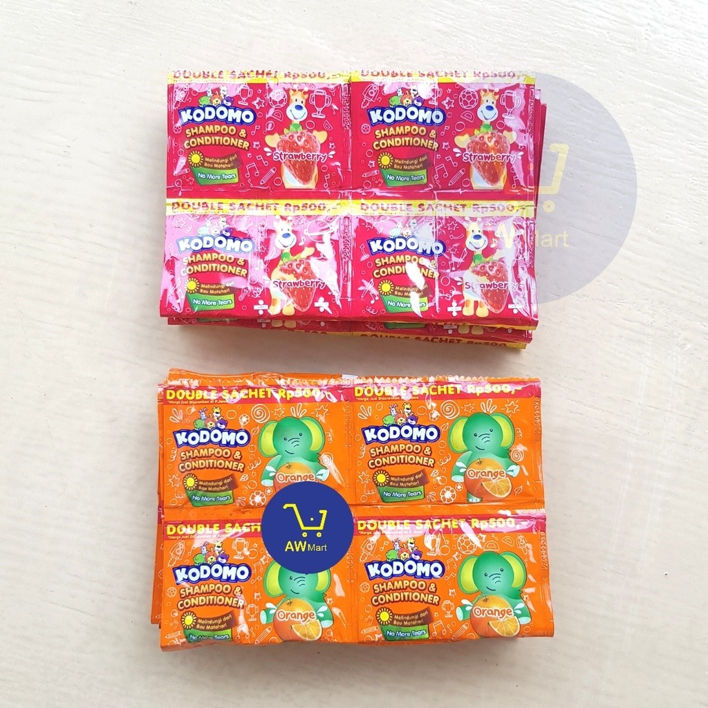 Jual KODOMO SHAMPOO & CONDITIONER SACHET RENCENGAN (ISI 12 SACHET X 2 PCS X 5ML) GEL | Shopee ...