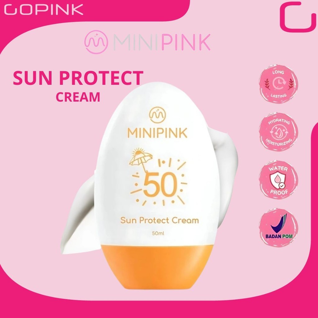 Jual BPOM Minipink Sunscreen Egg Sunblock SPF 50 Sun Protect Cream New ...