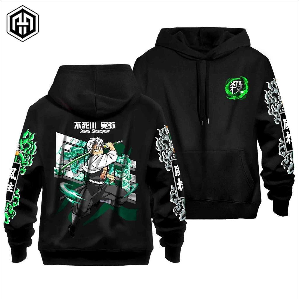Jual Jaket Hoodie Sanemi Shinazugawa Demon Slayer Hashira Angin - Kaos ...