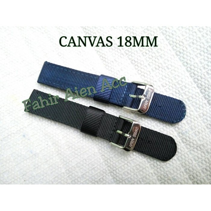 Jual Tali Jam Canvas SWISS ARMY 18MM/Strap SWISS ARMY 18MM Canvas ...