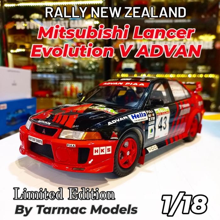 Jual Diecast Mitsubishi Lancer Evolution V Rally New Zealand Advan By ...