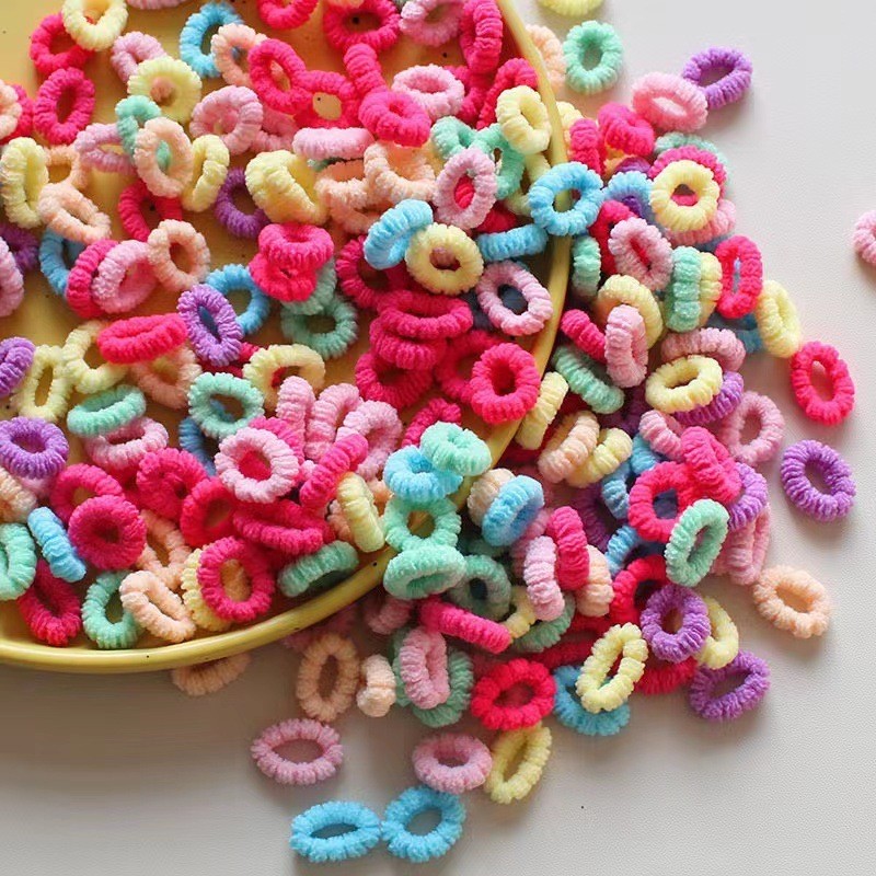 Jual PINKY IR557 Ikat Rambut Anak Lucu Isi 100pcs Warna Warni Aksesoris ...