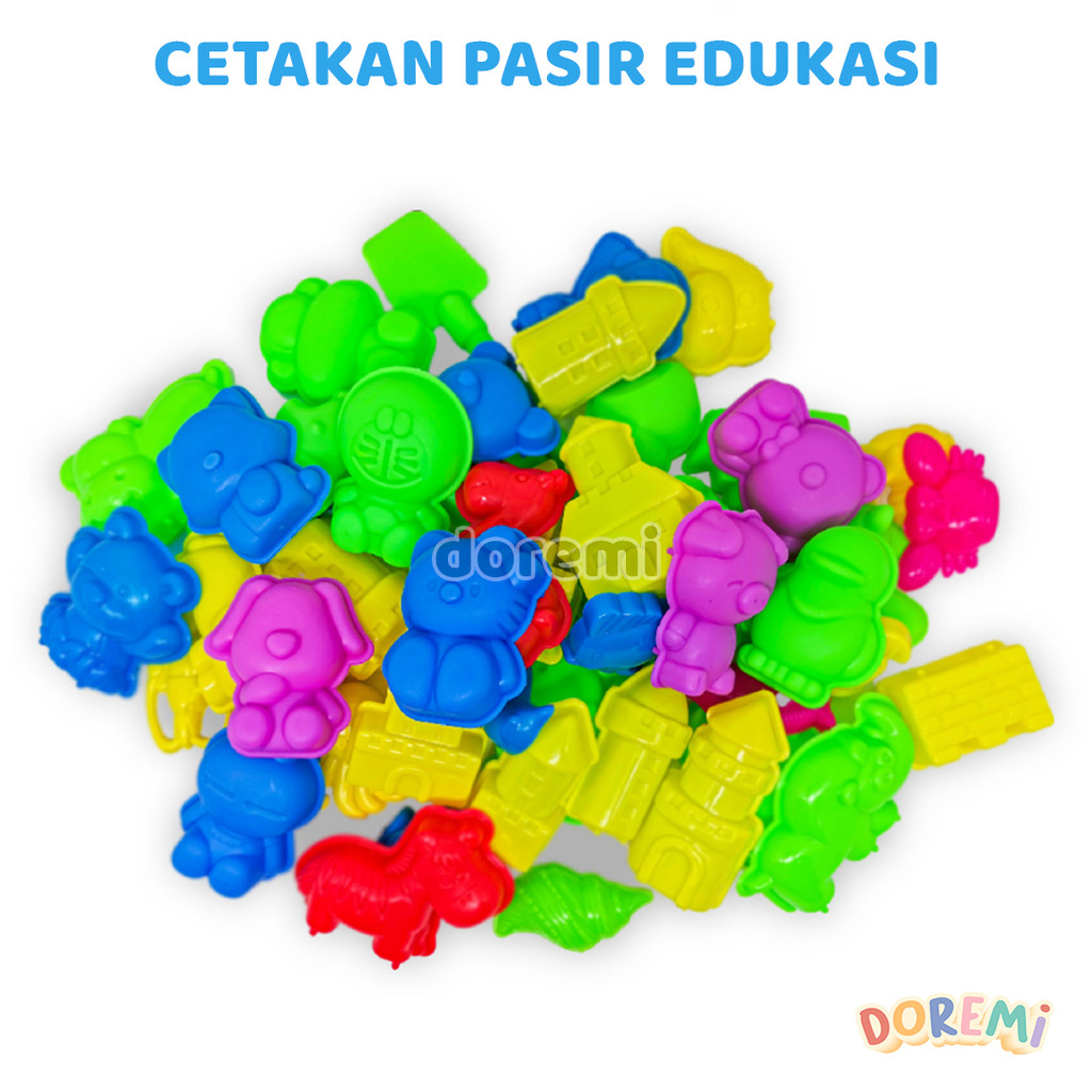 Jual DOREMI Cetakan Pasir Edukasi Karakter Binatang Kastil Mold Kreatif ...
