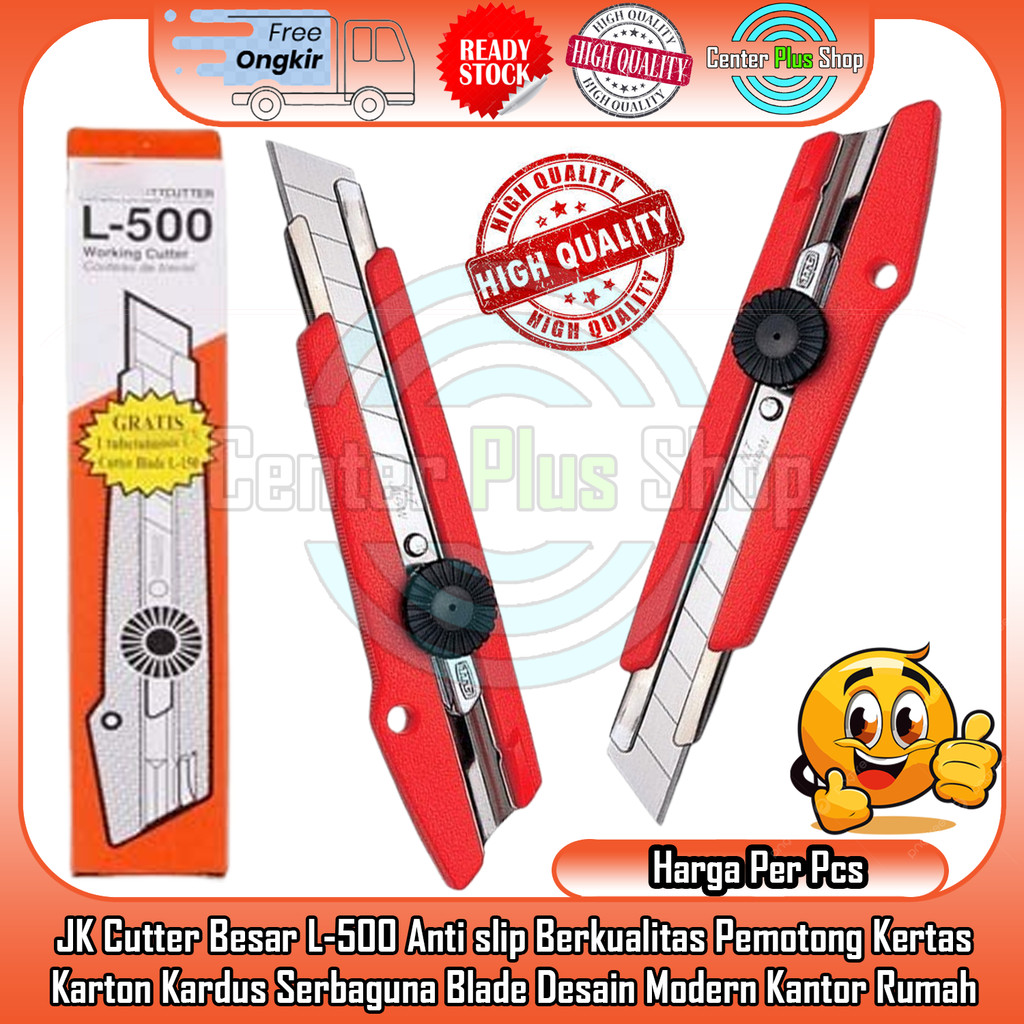 Jual JK Cutter Besar L-500 Anti slip Pemotong Kertas Karton Kardus ...